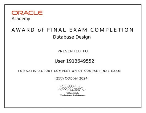 Shivam Singh On Linkedin Oracleacademy Databasedesign