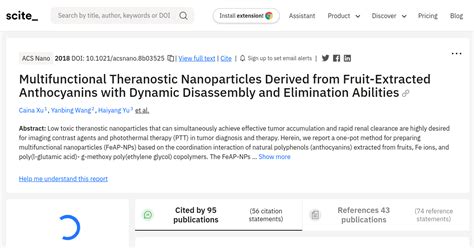 Multifunctional Theranostic Nanoparticles Derived From Fruit Extracted Anthocyanins With Dynamic