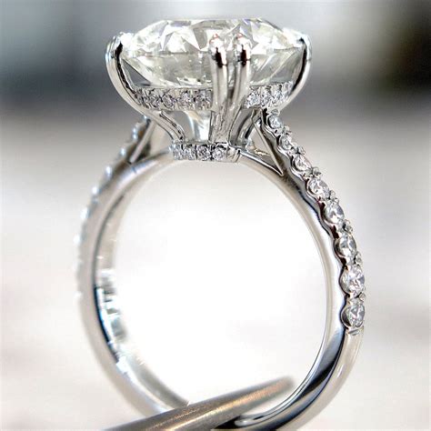 Platinum Round Diamond Ring