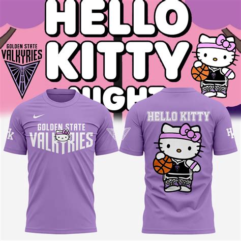 Golden State Valkyries X Hello Kitty Limited Edition 2025 T Shirt