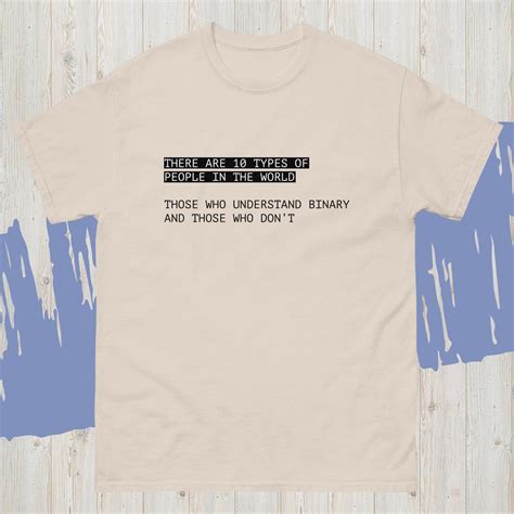 10 types of people binary t shirt funny nerdy programmer tee for geeks