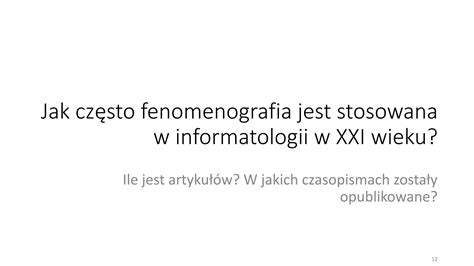 Fenomenografia Cisek 2016 Ppt