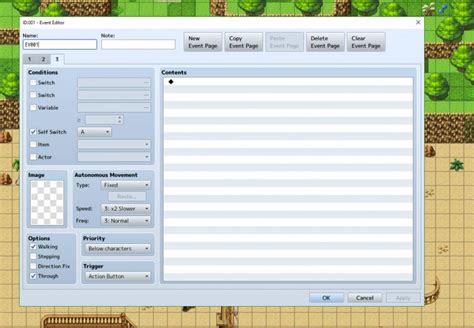 try to create event but i found problem rpg maker forums