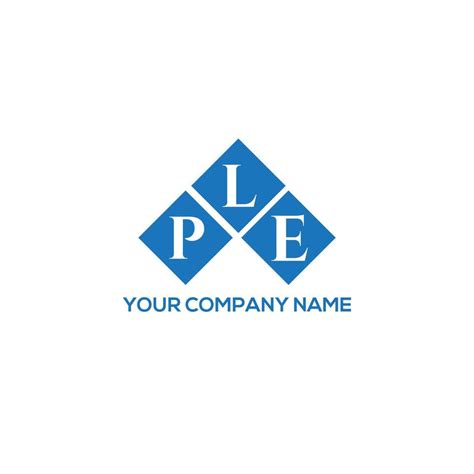 Ple Letter Logo Design On White Background Ple Creative Initials Letter Logo Concept Ple
