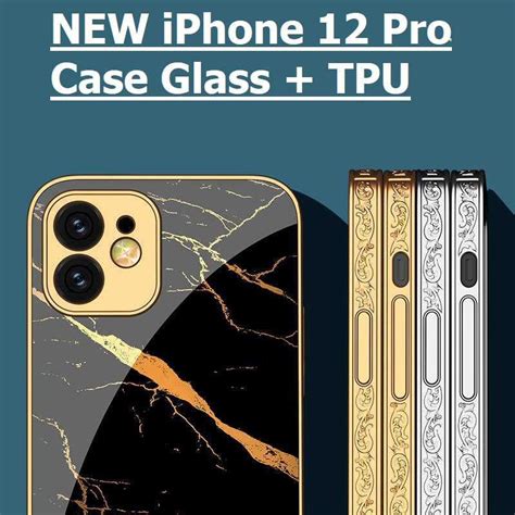 Newest Luxury Glass Case Iphone 12 Pro Full Protection Hard Cover Case