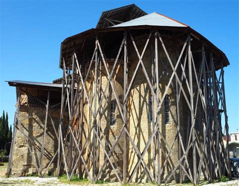 Old And Ancient Architecture Of Abkhazia Beautiful And Ancient Architecture Against The