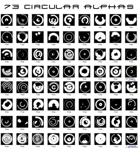 73 Circular Alphas Zbrushcentral