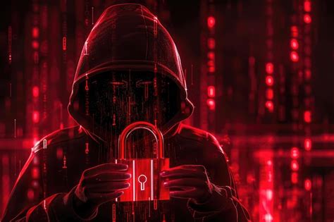 Data Protection Breach Blue Lock Vulnerable Premium Ai Generated Image