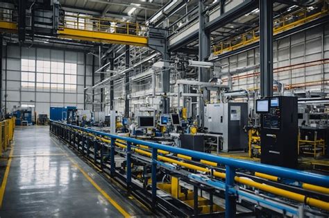 Smart Manufacturing Plant With Realtime Monitoring Systems Premium Ai Generated Image