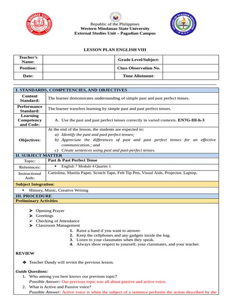 Lesson Plan Final Pdf