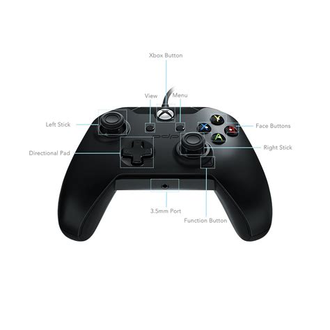 PDP WIRED CONTROLLER BLACK OFICIAL DiscoAzul Com