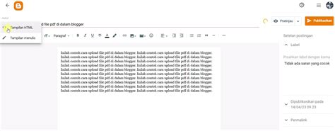 Cara Upload File Pdf Ke Blog Atau Blogger Terbaru Mudah Dan Cepat