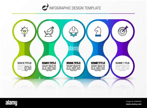 Infographic Design Template Creative Concept With 5 Steps Can Be Used For Workflow Layout