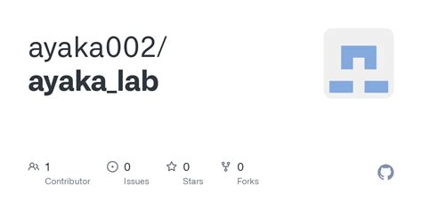 Github Ayaka Ayaka Lab