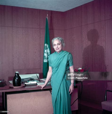 Madame Vijaya Lakshmi Pandit United Nations President In An Emerald News Photo Getty Images