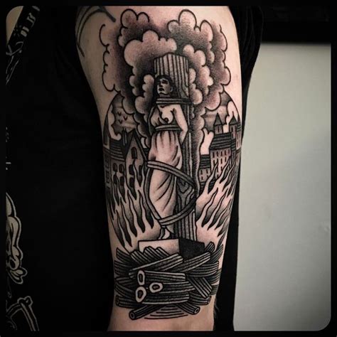 Incredible Burning Witch Tattoo Meaning References Tatuajes