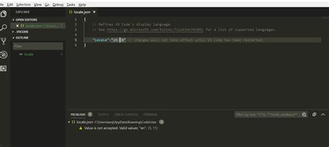 language setting is invalid · issue 57872 · microsoft vscode · github