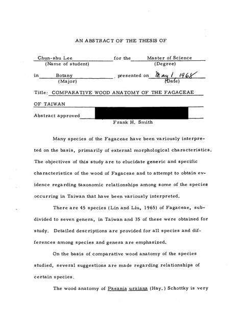 Comparative Wood Anatomy Of The Fagaceae Of Taiwan Docslib
