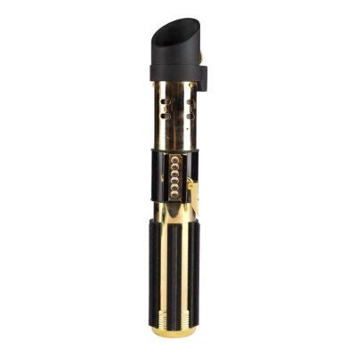 Lot 1725 Star Wars Toys Replica Gold Plated Darth Vader Lightsaber