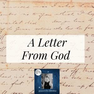 A Letter From God Etsy