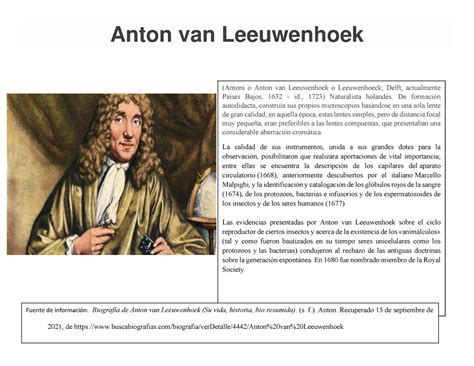 Anton Van 2 Apuntes 1 Anton Van Leeuwenhoek Antoni O Anton Van