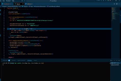 title crafting a password generator using react hooks and tailwind css
