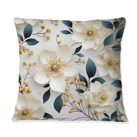 Design Art White Poppies Minimalist Floral Elegance Iii Floral