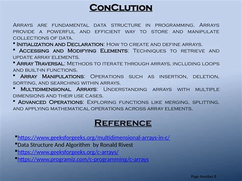 Various Operations Of Array Data Structure Algorithm Pptx