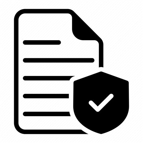 Document Security Fraud Detection File Paper Shield Icon