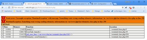 Glpi Telemetry Task Never Ends Issue Glpi Project Glpi Github