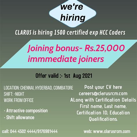 Clarus Rcm On Linkedin Medicalcoding Nowhiring Hcccoding