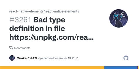 bad type definition in file react native elements 3 4