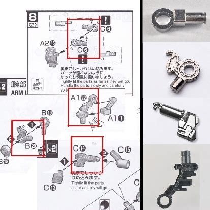Ca Mg Barbatos B C C A Shoulder Foot Crotch Metal Replacement Parts Shopee Thailand