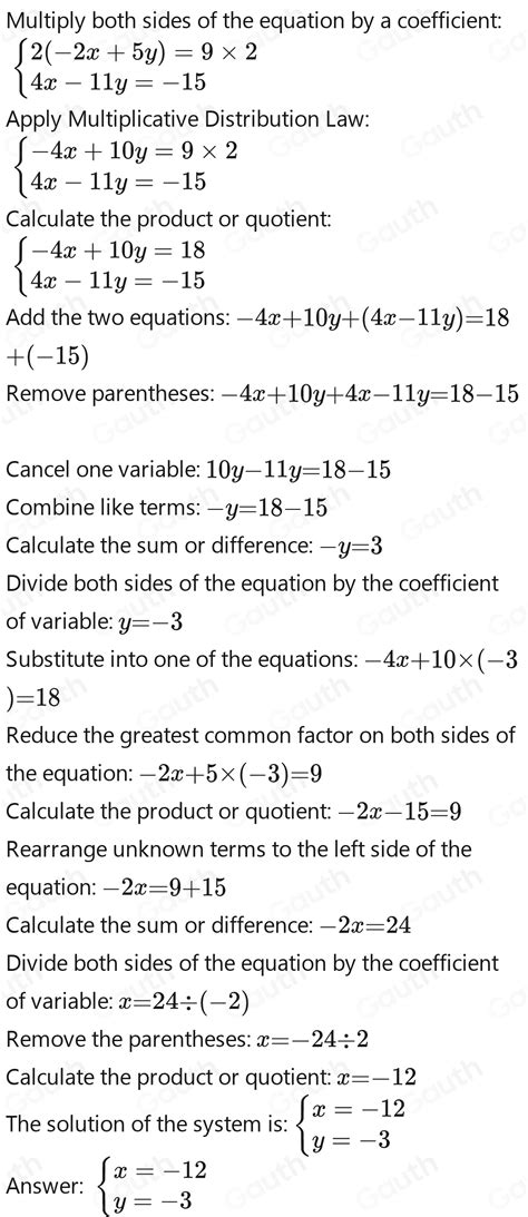 Solved Determine If The Following System Of Equations Has No Solutions