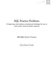 SQLPracticeProblems SQLServer Pdf Sold To Trancona Optonline Net SQL Practice Problems
