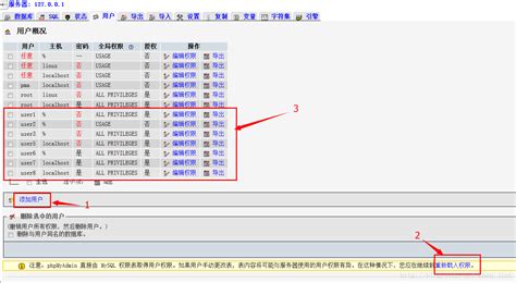 phpmyadmin创建数据库用户（本地，任意主机） phpadmin创建数据库 csdn博客