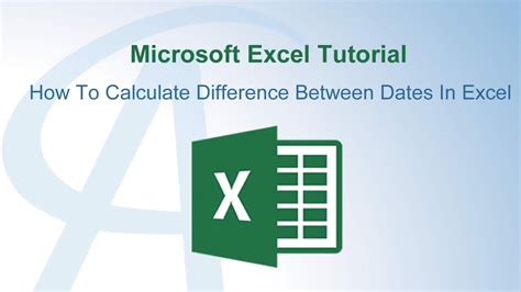 How To Calculate Difference Between Dates In Excel Youtube