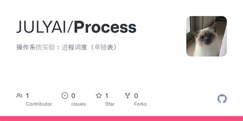 GitHub JULYAI Process 操作系统实验进程调度单链表