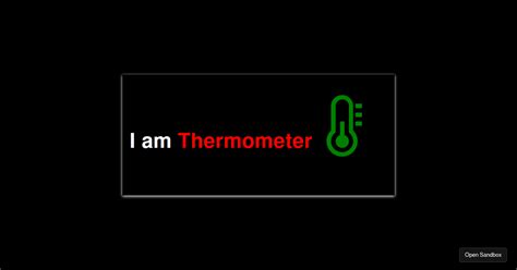 Animated Thermometer Codesandbox