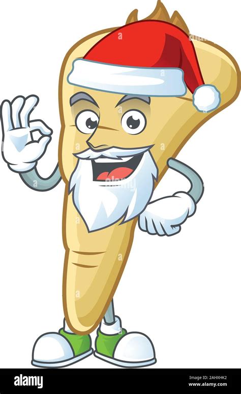 Happy Parsnip In Santa Costume Mascot Style Stock Vector Image And Art Alamy
