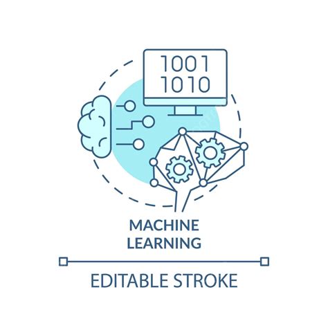 Machine Learning Turquoise Concept Icon Logo General Brain Vector Logo General Brain