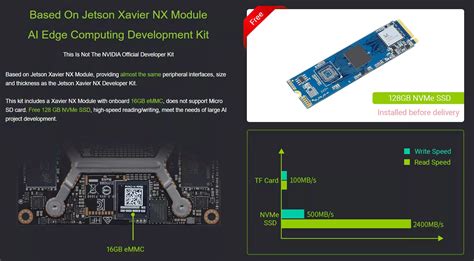 16gb nvidia jetson xavier nx developer kit ai power