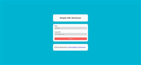 Github Ethmtrgturlshortener An Url Shortener With Basic Features