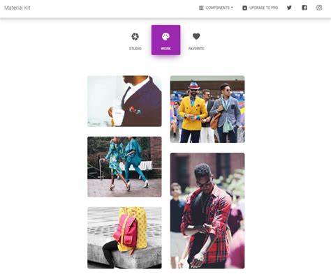 Material Kit Free Bootstrap Template