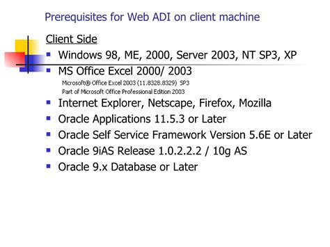 oracle web adi implementation steps ppt web development internet