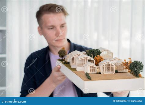 Architect Designer Studies Elegant House Model Finding Improvement