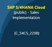 Latest SAP S 4 HANA Cloud Sales Certification Questions
