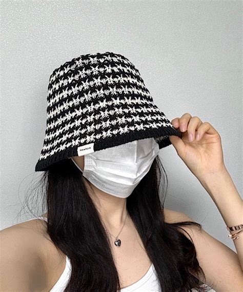 11할인당일출고 뉴욕 하운드체크 여름 지사 니트 벙거지 버킷햇 모자 빅사이즈 데일리 버킷햇 핏존예 펀칭 연예인 아이돌 베레모 봄 사계절 베이지 블랙 오렌지 에이블리