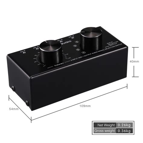 Lossless Audio Input Signal Selector Audio Input Switch 6 In And 1 Out
