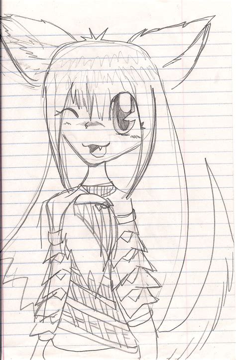 Manga Werewolf Girl By Wildfirethewarrior On Deviantart